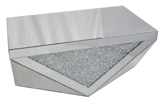 Crushed glass coffee table store