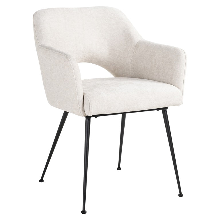 Richmond Interiors Jenthe Giulia Nature White Bucket Chair – Esme ...