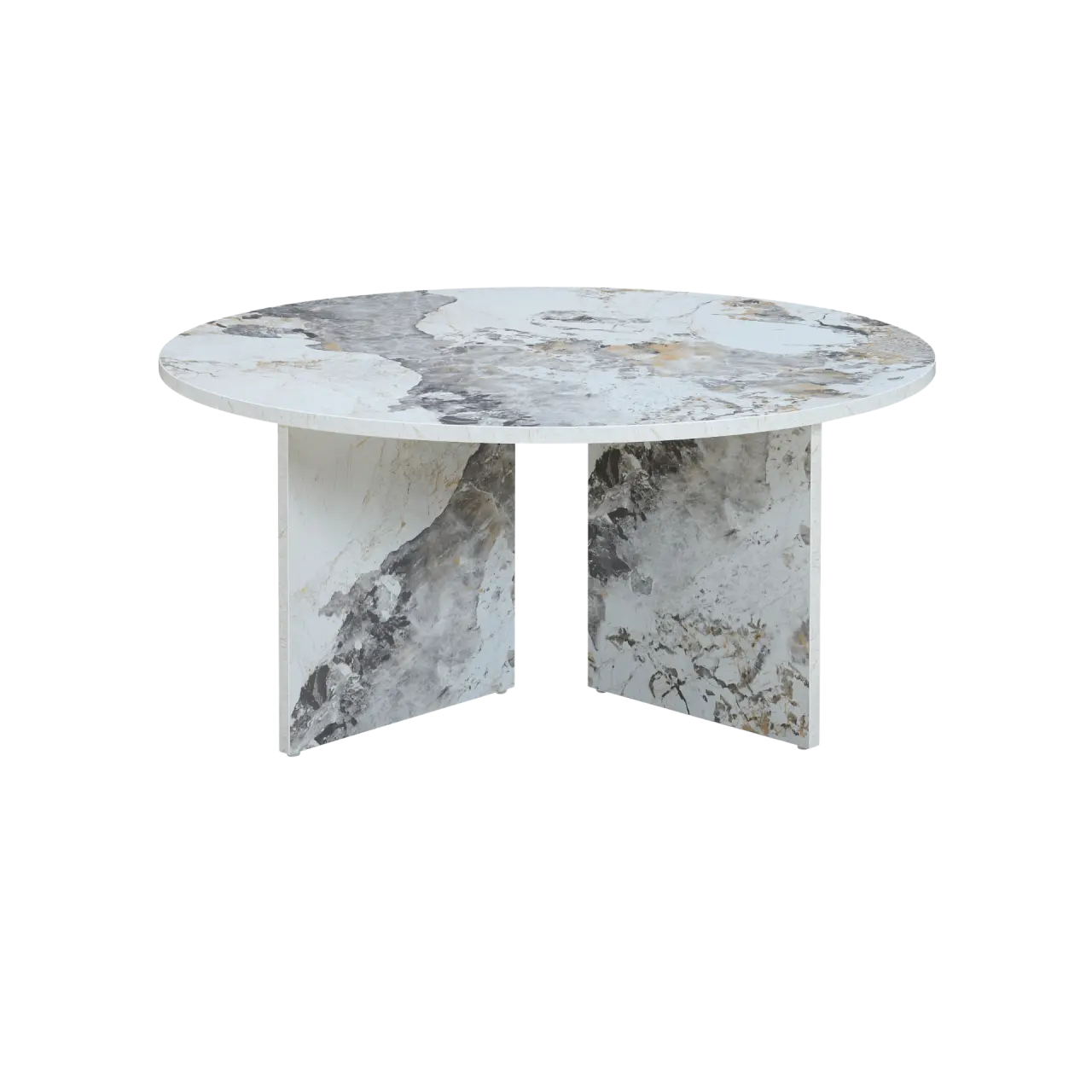 Aura Round Coffee Table in Pandora Marble Effect – Twenty10 Design ...