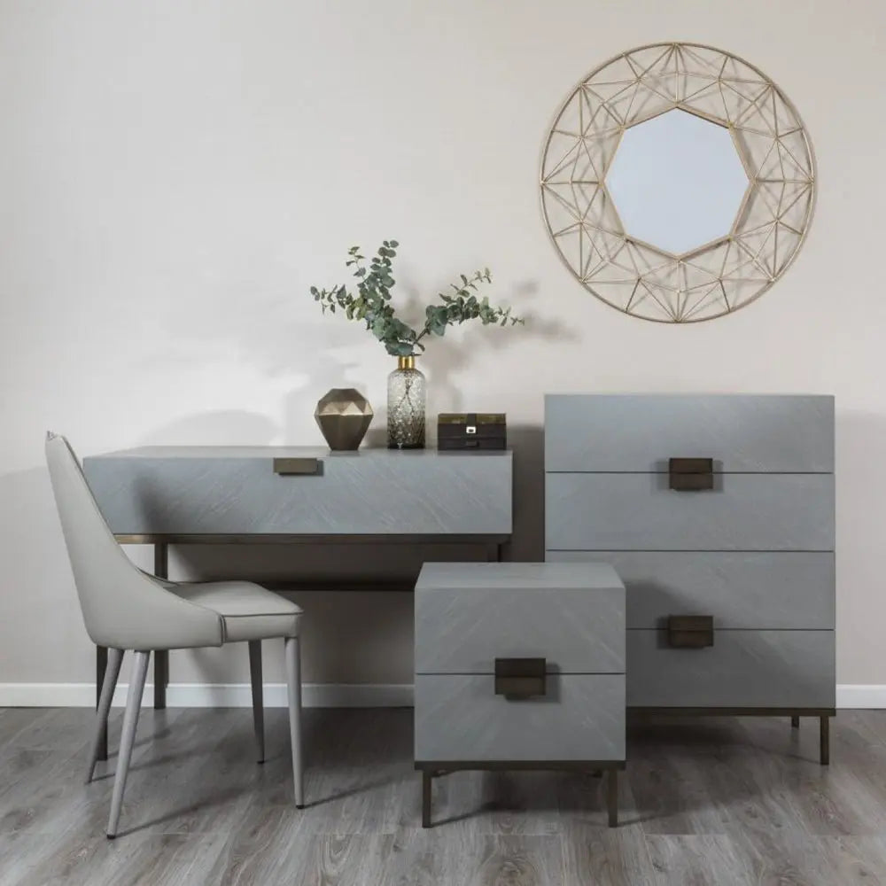 Twenty10 Design Lilly Bedside Table - Grey – Esme Furnishings