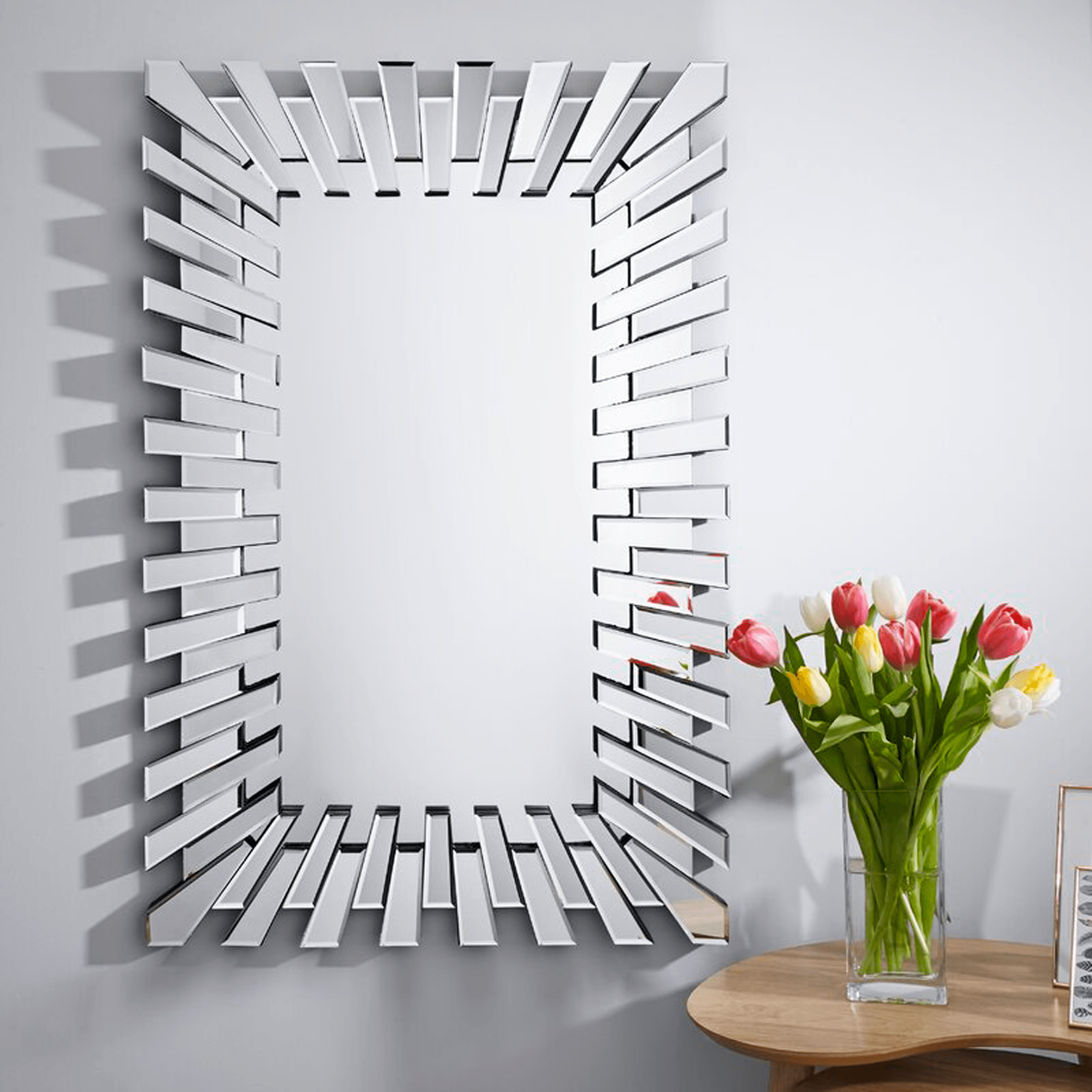 Rectangular Glass Wall Mirror – Esme Furnishings