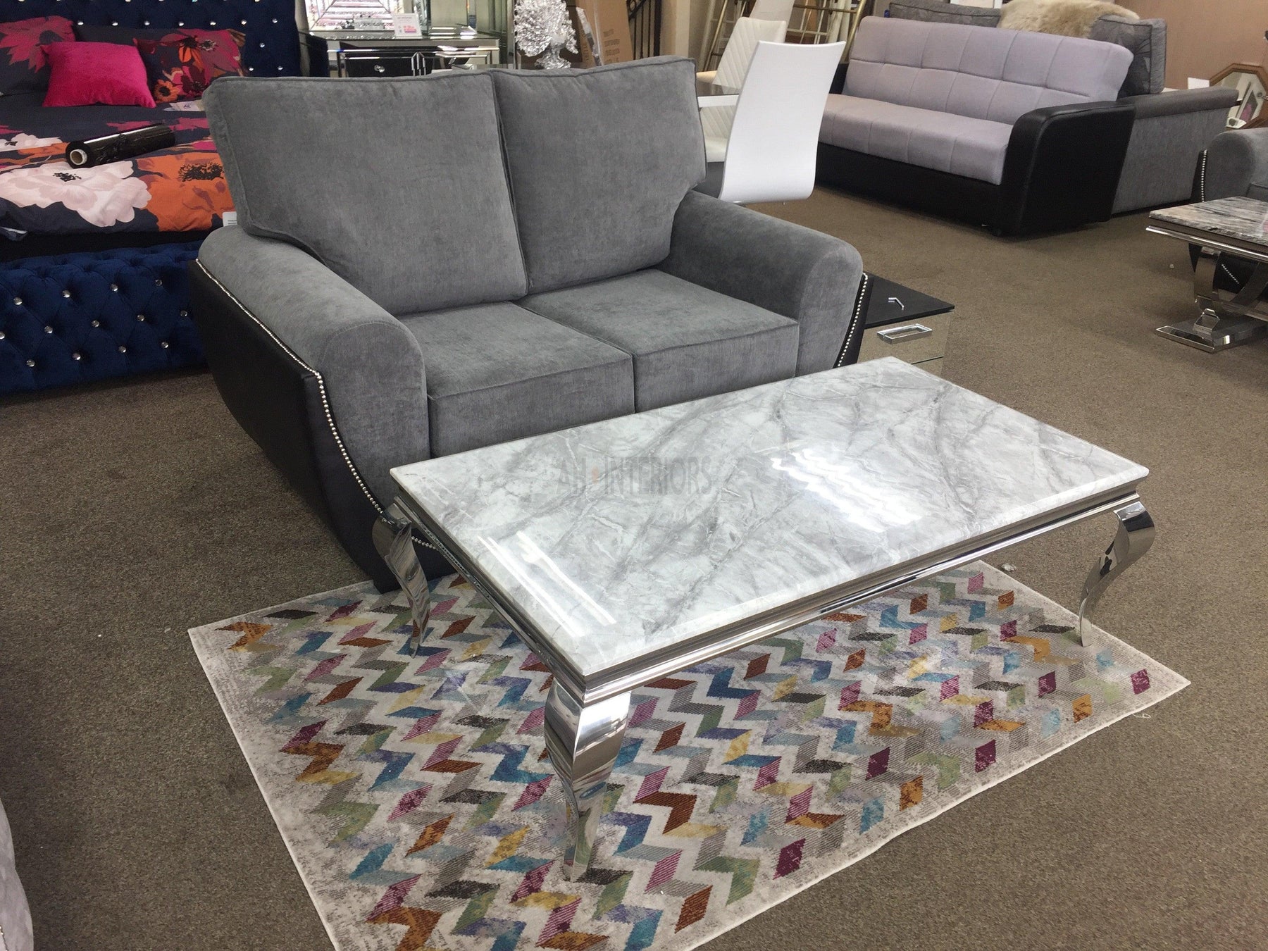 Louis Grey Marble Coffee Table – Esme Furnishings